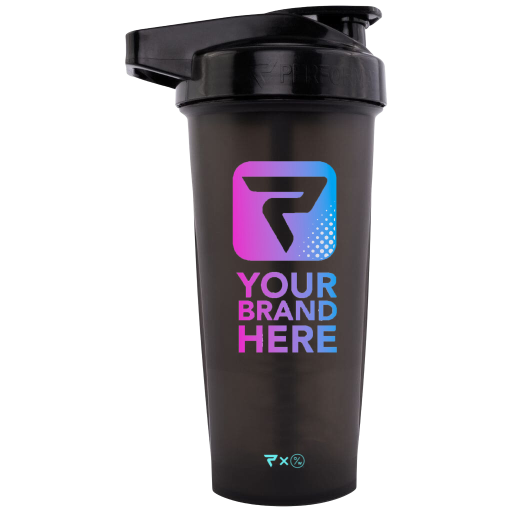 CUSTOM ACTIV Shaker Cup, 28oz/828mL, 100% Recycled Ocean Plastic, BLAC ...
